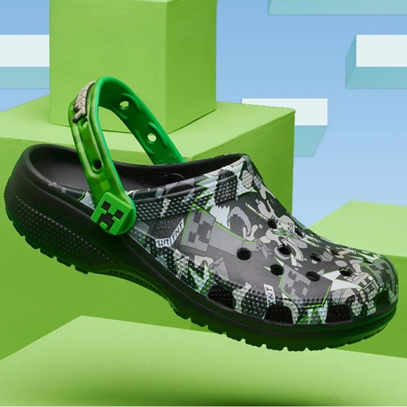 CROCS | Shoes | Crocs Minecraft Classic Clog Black And White Mobs ...
